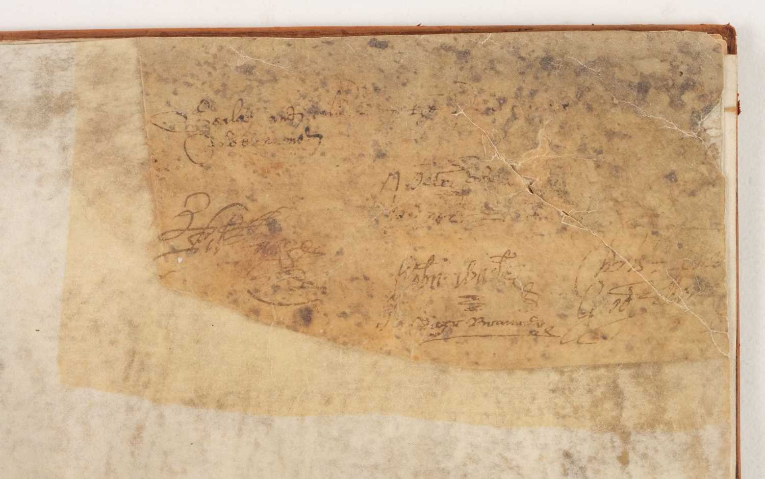 Lot 18 - Names of Monasteries 1550 [so titled on upper